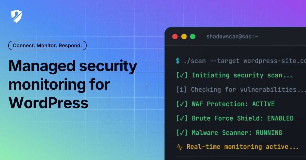 ShadowScan - Managed Security That Reduces Risk and Responds Fast